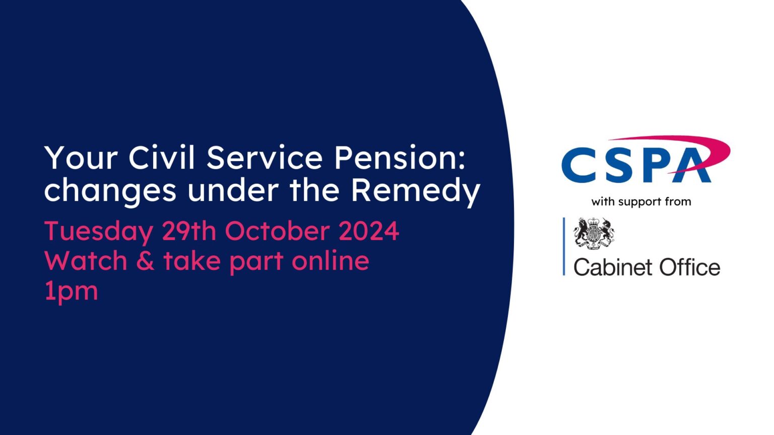 WEBINAR: Changes to Civil Service Pension - CSPA