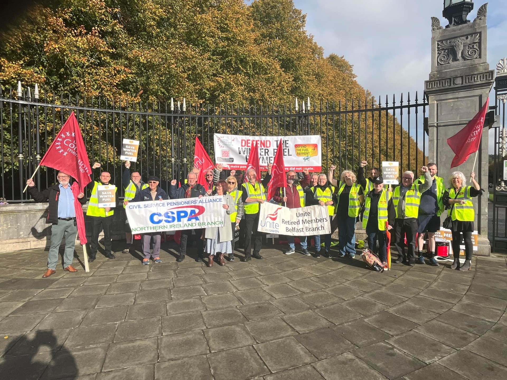 Winter Fuel Protests - Belfast - CSPA